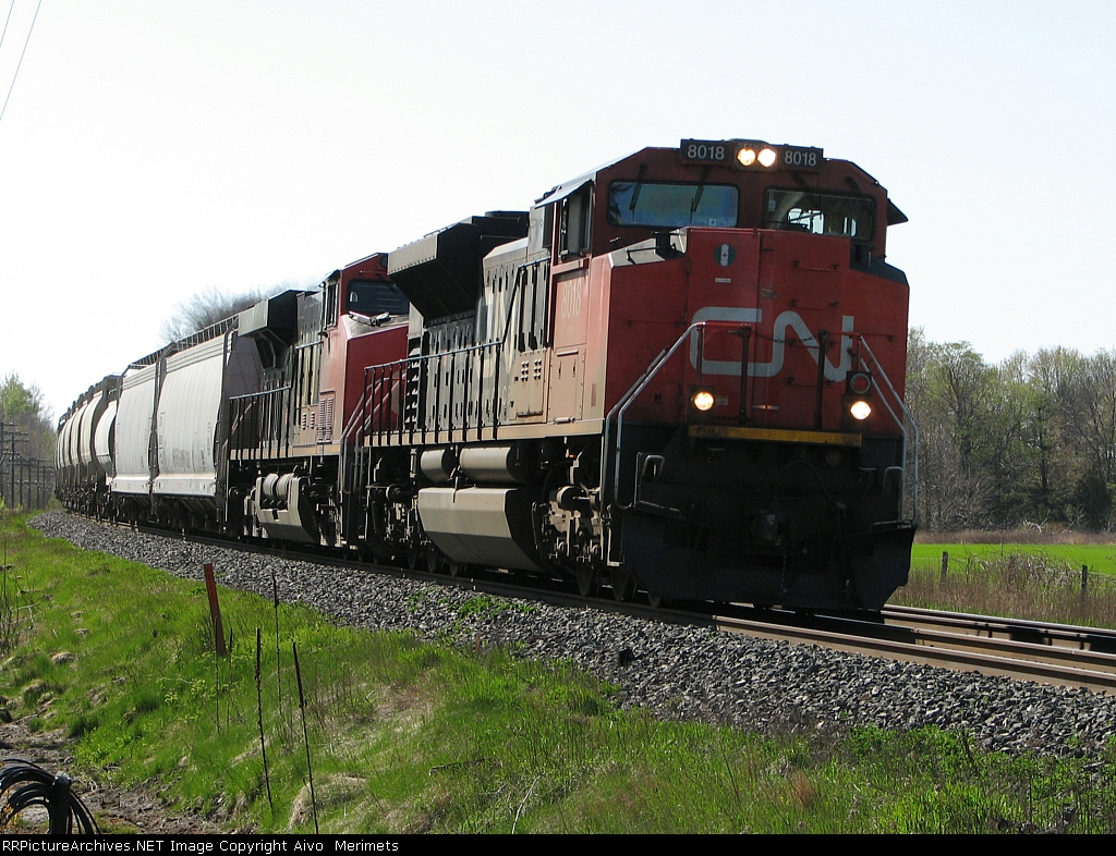 CN 8018 at Mile 260 Kingston Sub.